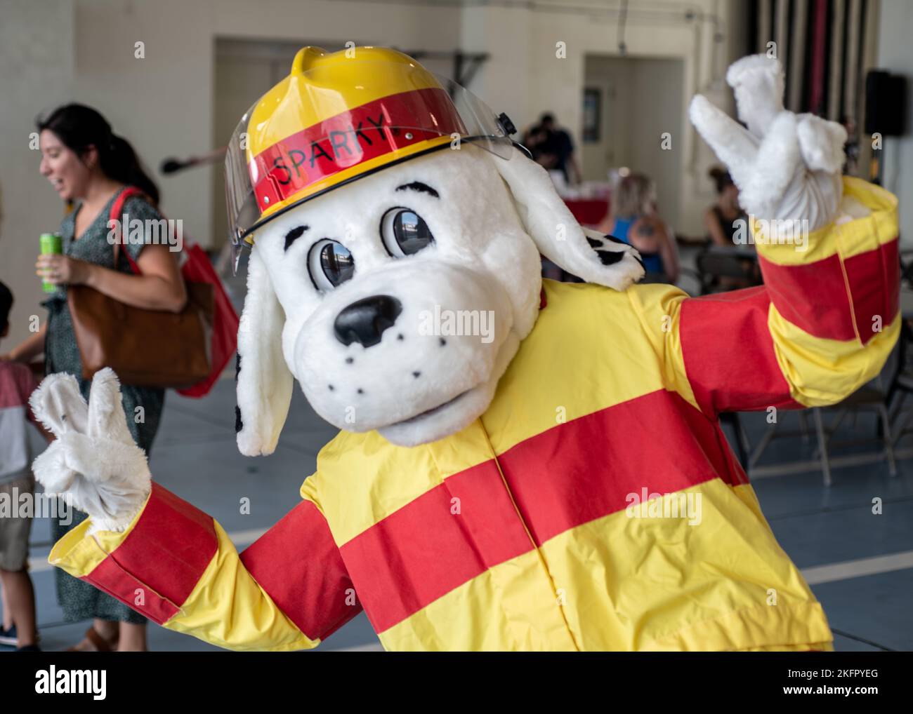 Sparky the Dog greets guests at Fire Station 1 Open House at Kadena Air ...