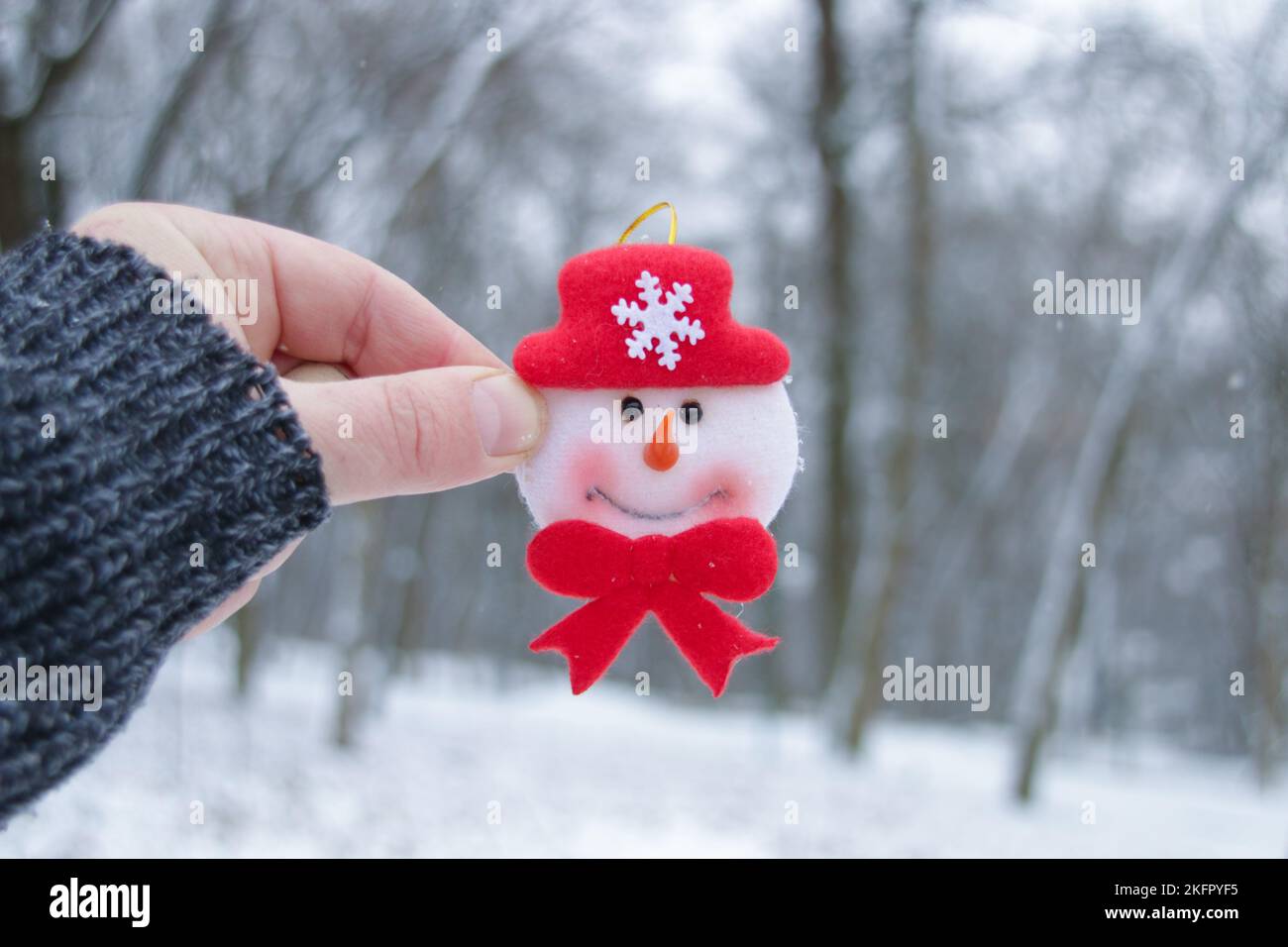 Merry christmas and happy new year greeting card. Happy snowman Stock ...