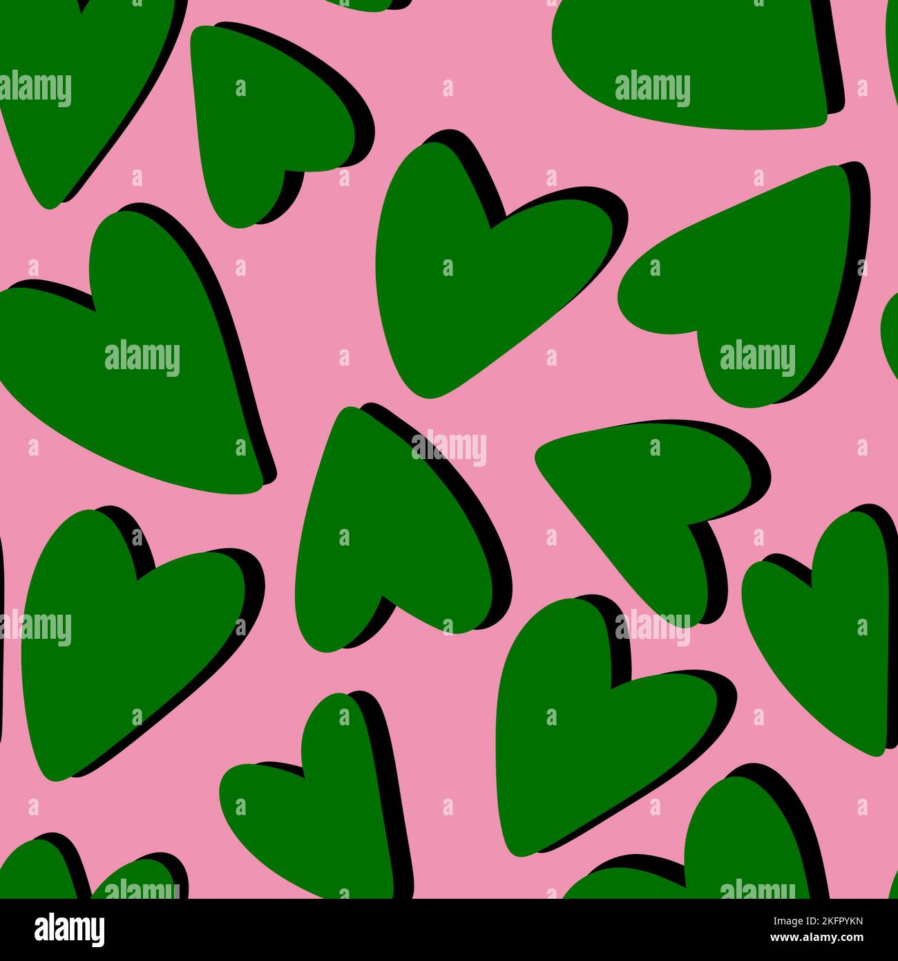Valentines hearts seamless cartoon pattern for wrapping paper and kids ...