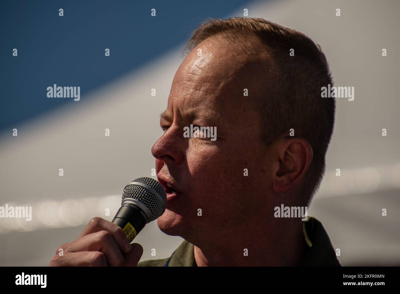 U.S. Air Force Col. Derek Salmi, 60th Air Mobility Wing commander ...