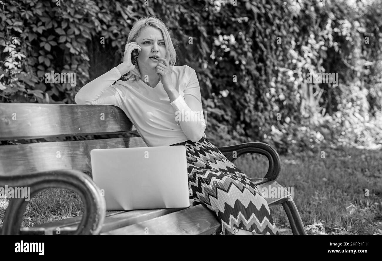 Girl smartphone call solve business problem. Technologies making life ...