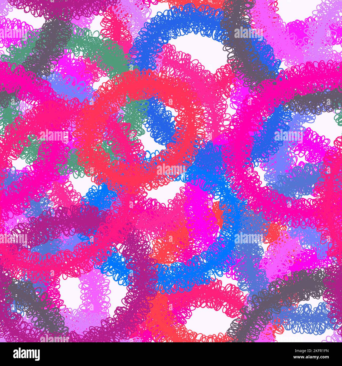 Cartoon geometric oval seamless polka dots circle pattern for wrapping ...