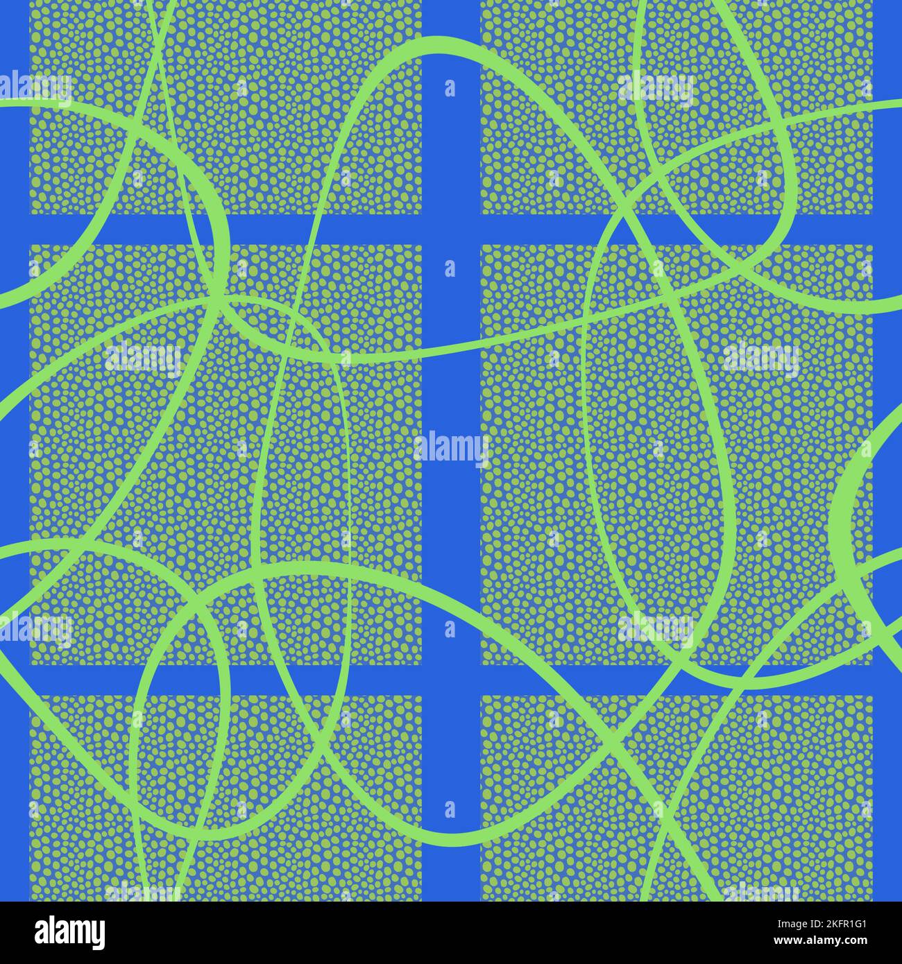 Cartoon geometric oval seamless polka dots circle pattern for wrapping ...