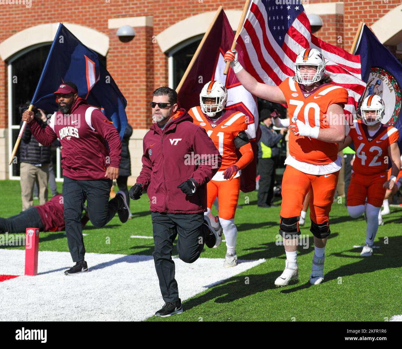 Lynchburg, Virginia, USA. 19th Nov, 2022. Virginia Tech Hokies head ...