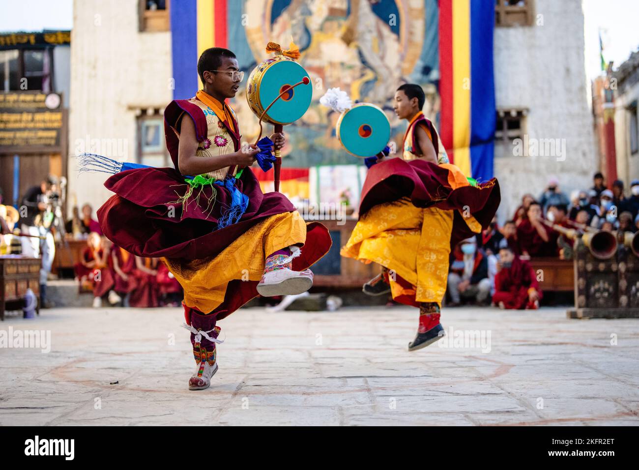 A group of dancers in traditional outfits performing Ritual Dance at ...