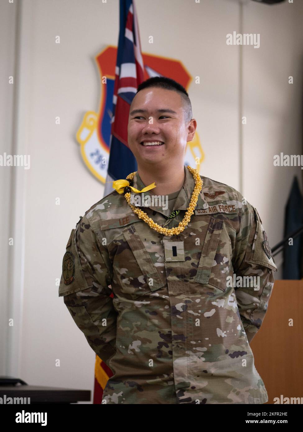 1s Lt. Sheldon Lee, 169th Air Defense Squadron air battle manager, is ...