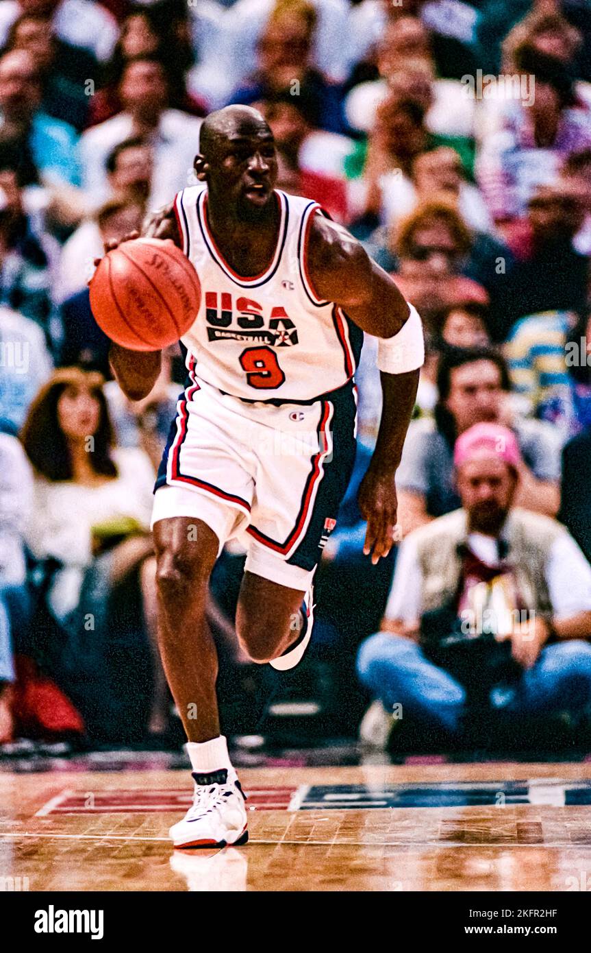 Michael Jordan (USA) competing at the 1992 Tournament of the Americas ...