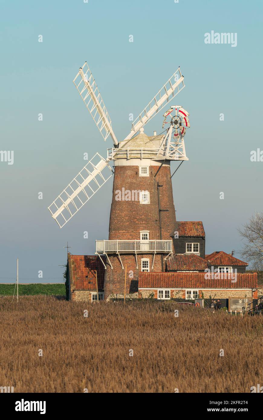 Cley village and windmill, Cley-next-the-sea, Norfolk, United Kingdom ...