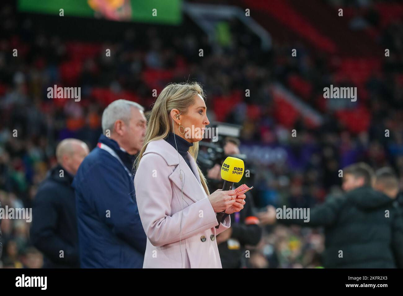 Manchester, UK. 19th Nov, 2022. ***Jenna Brooks TV Reporter during the ...