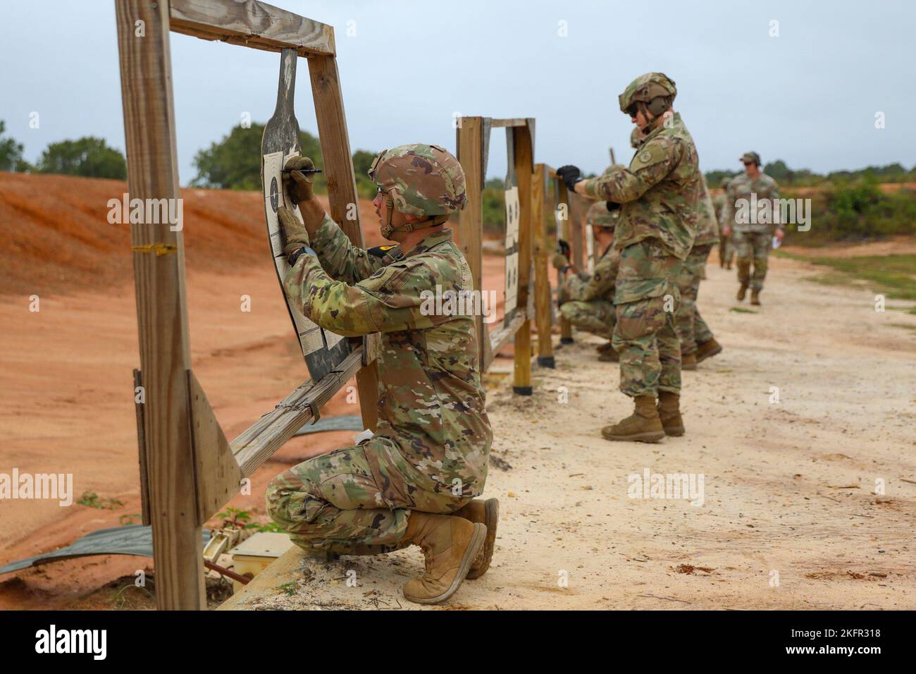 U.S. Army Best Squad competitors from the U.S. Army Cyber Command check ...