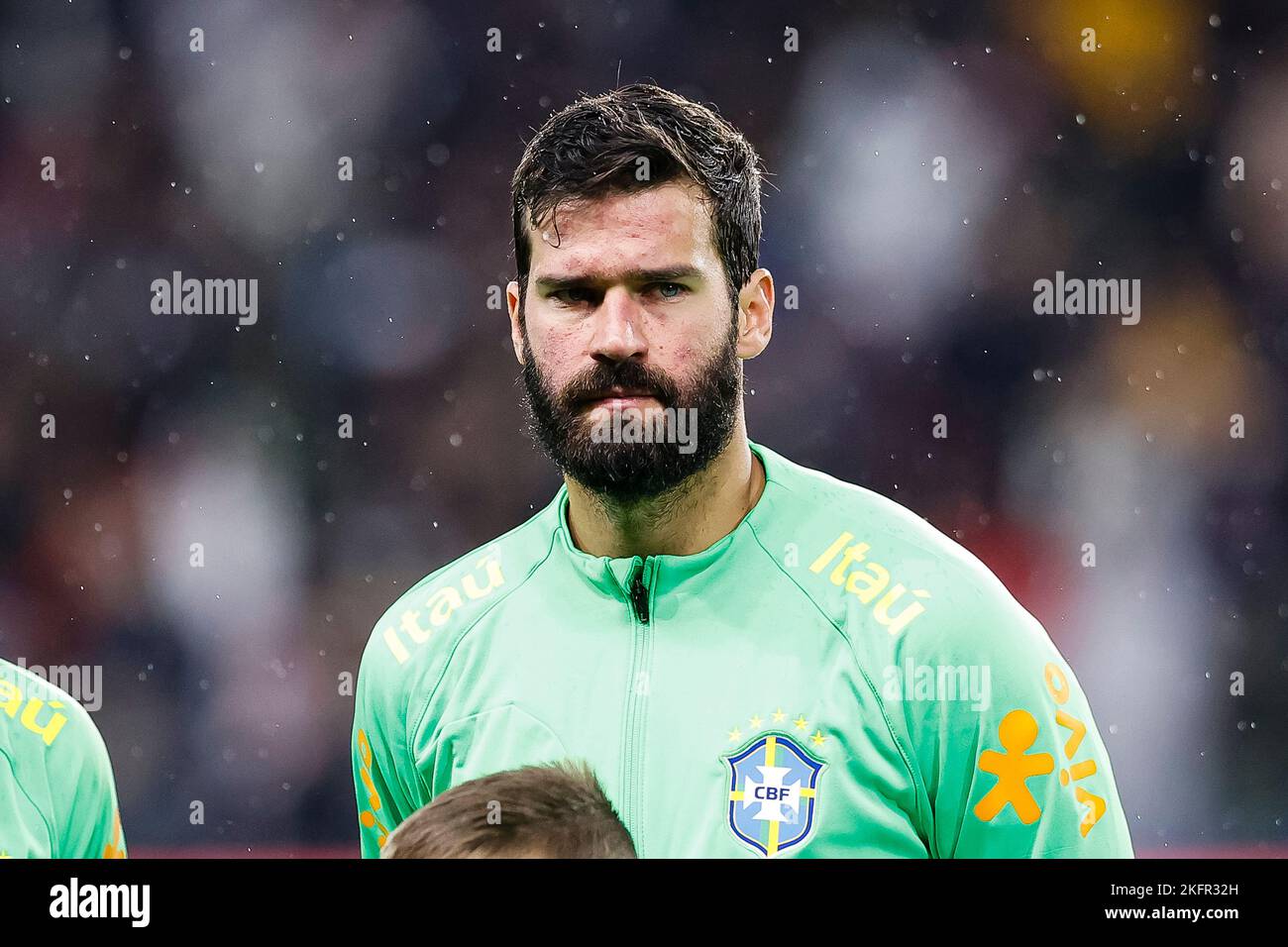 Le Havre, France - September 23: Goalkeeper Alisson Becker of Brazil ...