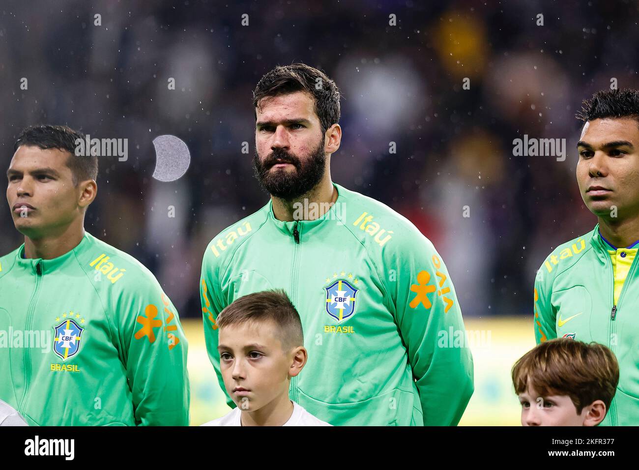 Le Havre, France - September 23: Goalkeeper Alisson Becker of Brazil ...