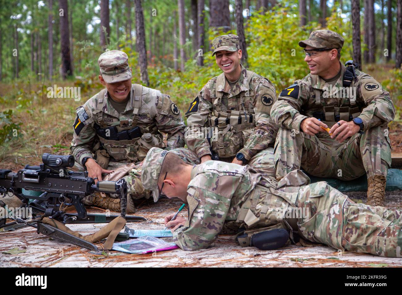 Soldiers of Squad Seven, representing the U.S. Army Reserve, prepare ...