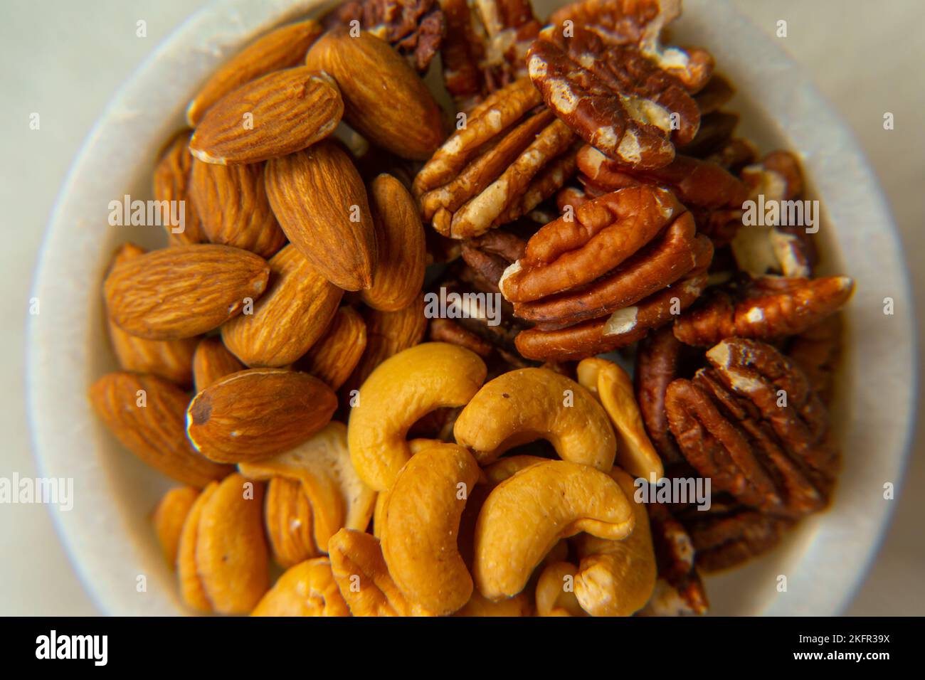 Mix Walnuts, pecan, almonds, cashews on a beautiful stand, Healthy Nuts ...