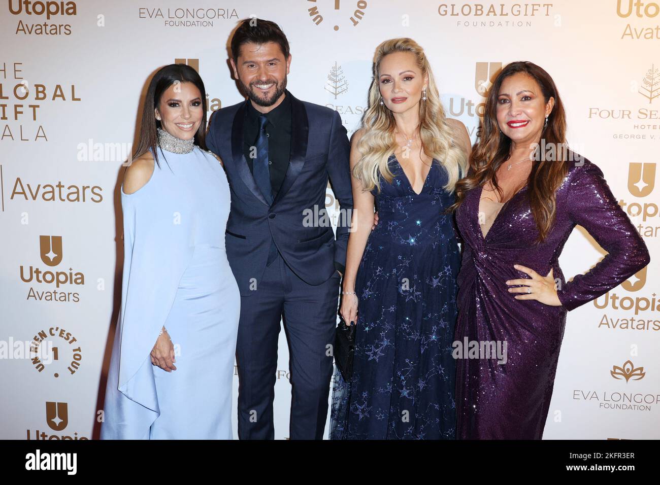 Paris, France. November 19, 2022, Eva Longoria, Christophe Beaugrand ...