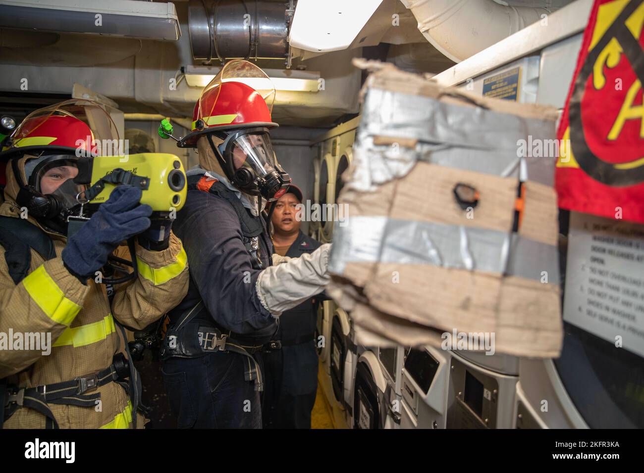 221003-N-IL330-1119 PHILIPPINE SEA (Oct. 3, 2022) – Damage Controlman ...