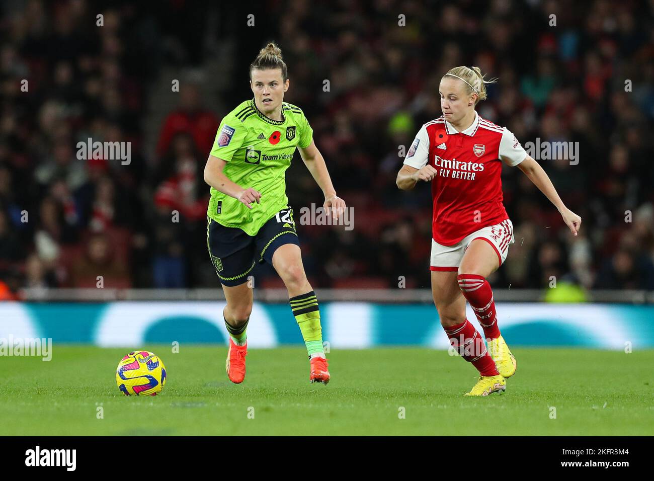 London, England, 19th November 2022. Hayley Ladd of Manchester United ...