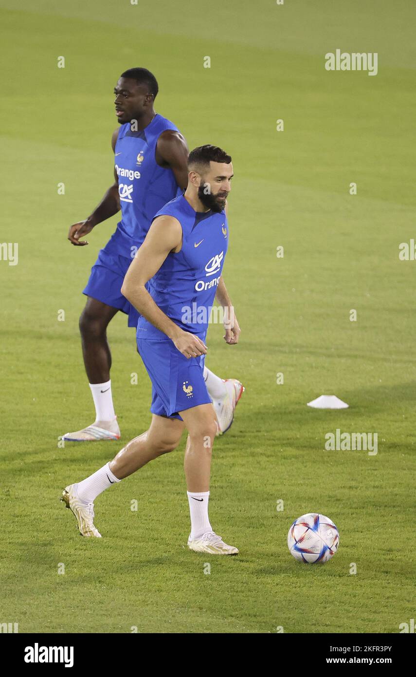 November 19, 2022, Rome, Qatar: Karim Benzema, Youssouf Fofana of ...