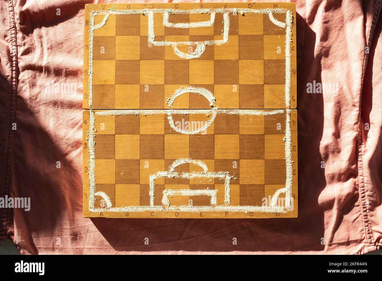 Concept of tactics and strategy in football in the championship, soccer ...