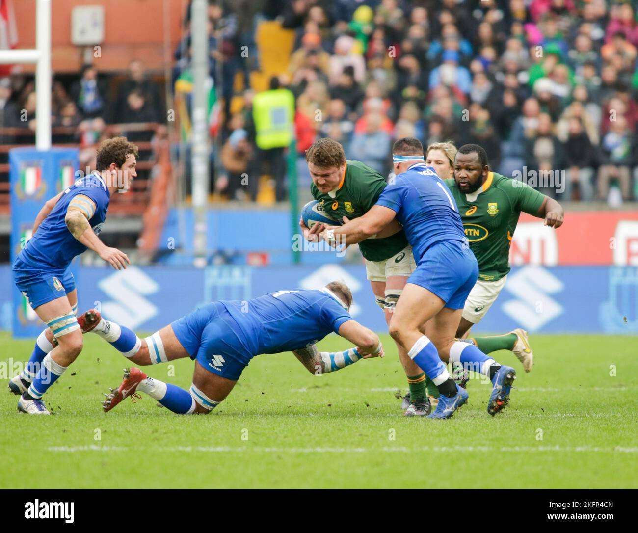 Genova, Italy. 19/11/2022, Willie Le Roux of South Africa during the ...