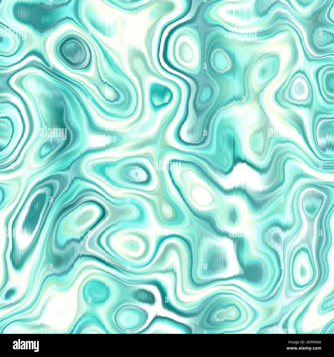 Washed teal wavy blur water reflection melange seamless pattern ...
