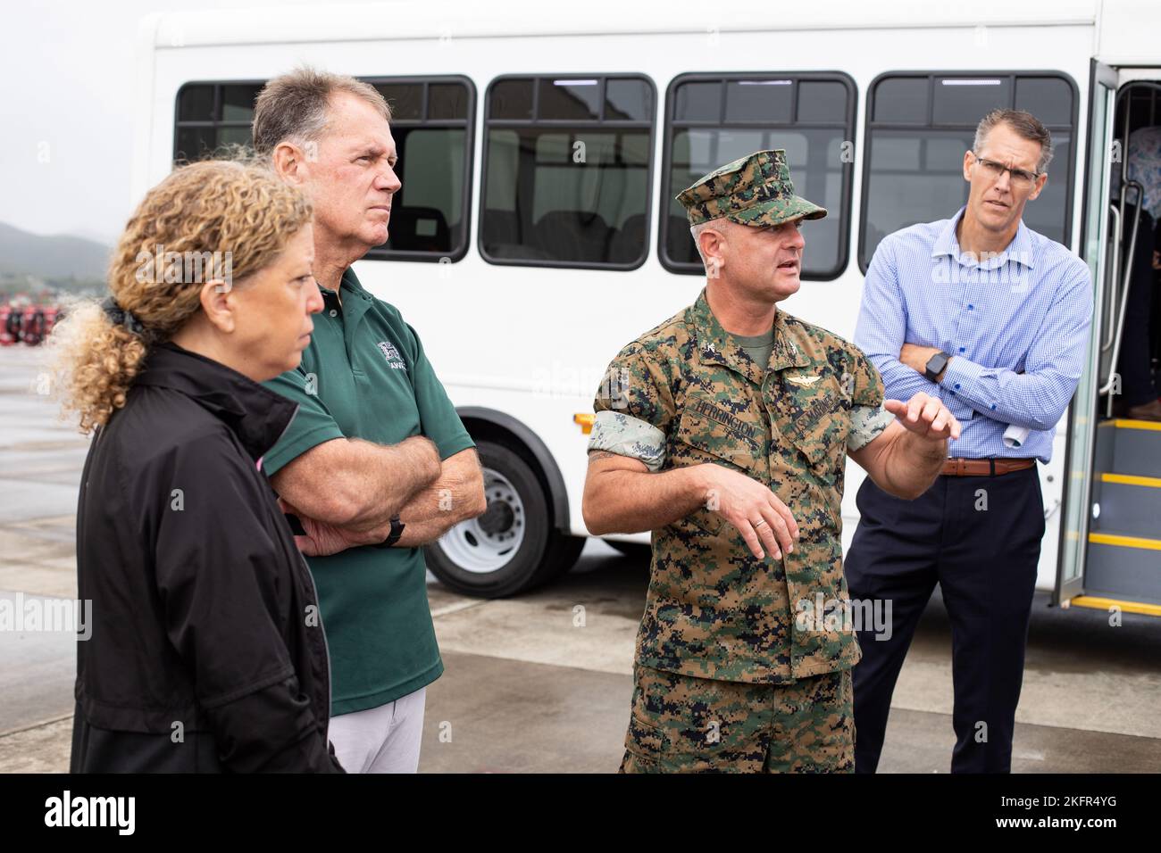 U.S. Marine Corps Col. Manlee Herrington, commanding officer, Marine ...
