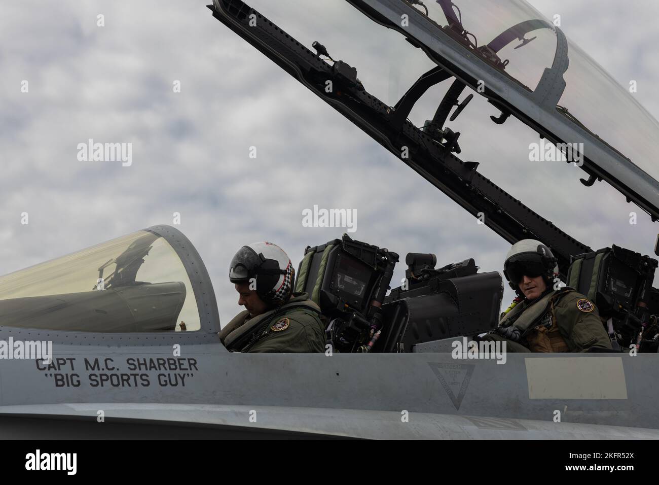 U.S. Marine Corps pilots with Marine Fighter Attack Squadron (VMFA) 312 ...