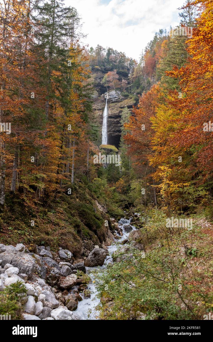Hiking Through The Vrata Valley In Autumn Triglav National Park In The
