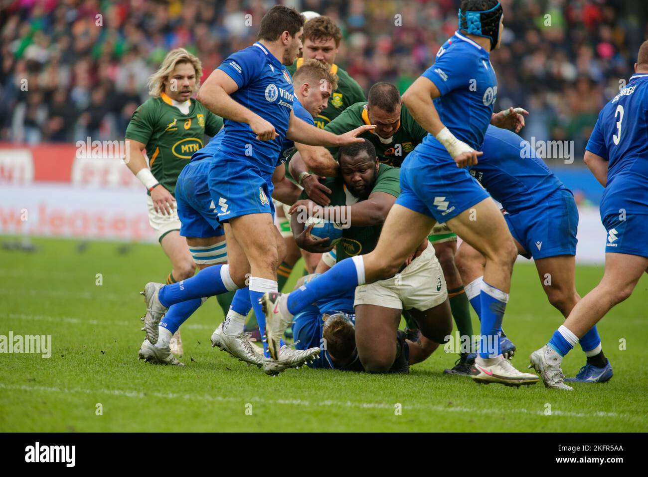 Genova, Italy, 19/11/2022, Bongi Mbonambi of South Africa during the ...
