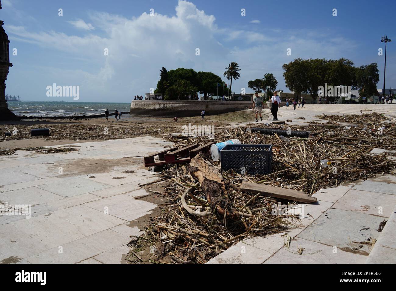 Lisbon, Portugal - September 2022: Plastic Pollution, Rubbish and ...