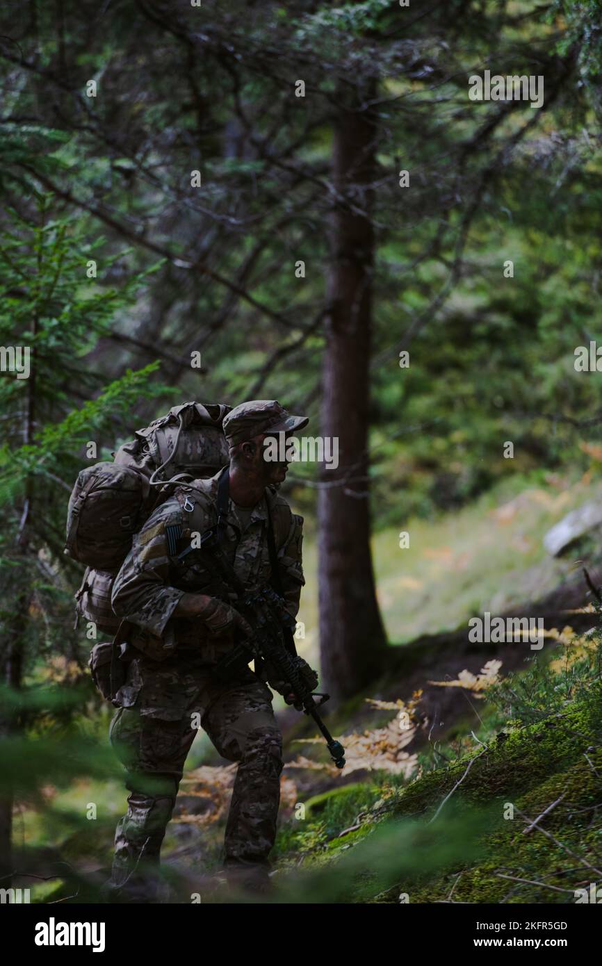 A U.S. Army paratrooper assigned to 1st Battalion, 503rd Parachute ...
