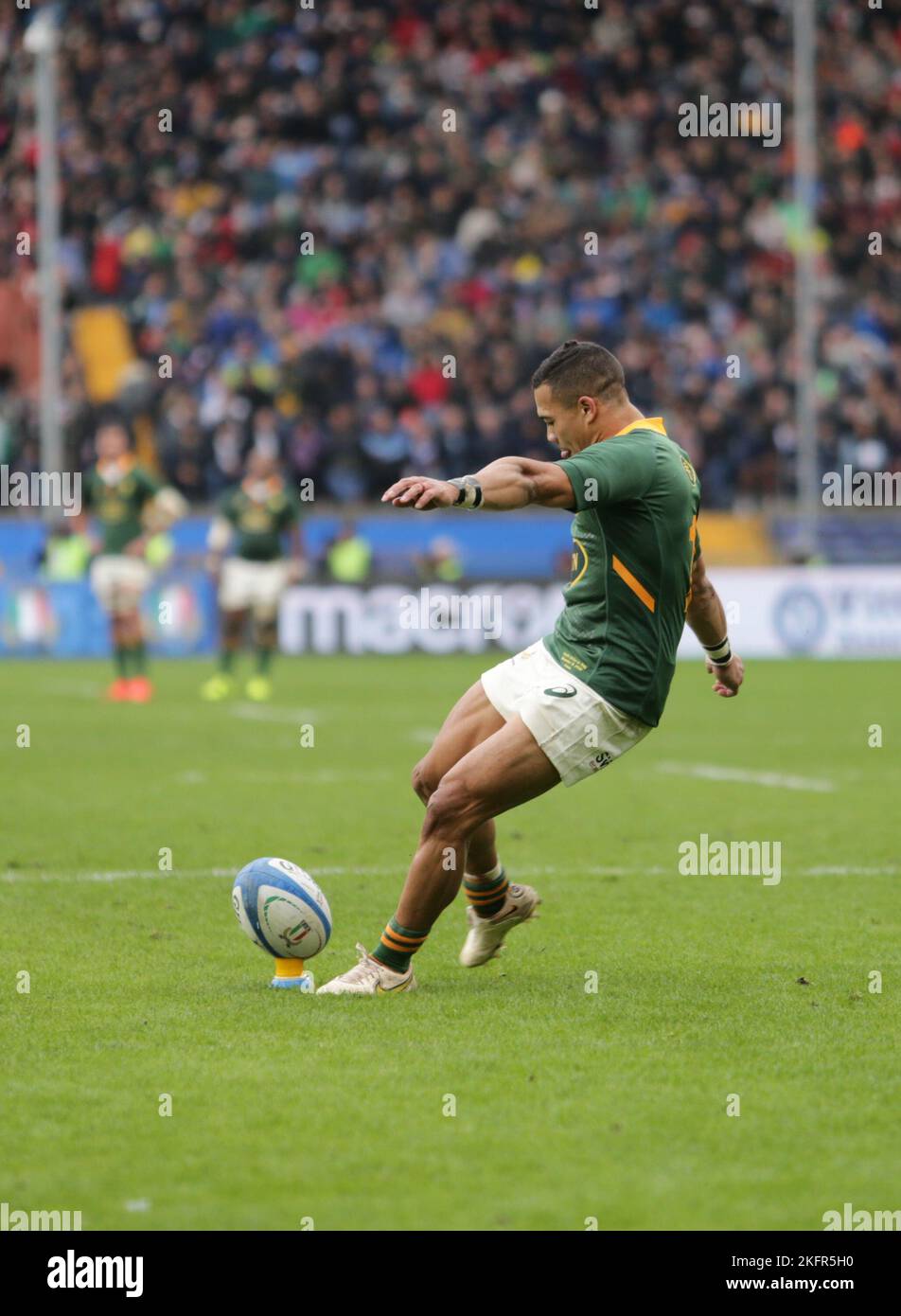 Genova, Italy, 19/11/2022, Cheslin Kolbe of South Africa during the ANS ...