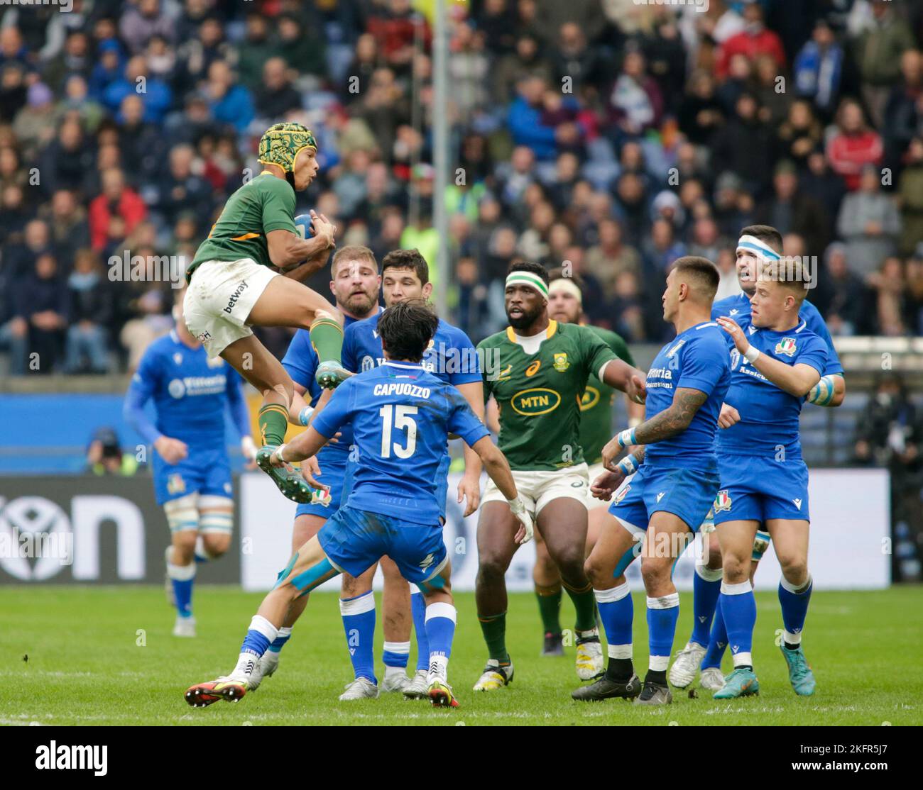 Autumn Nations Series - ANS Rugby, Italy v South Africa, 19 November ...