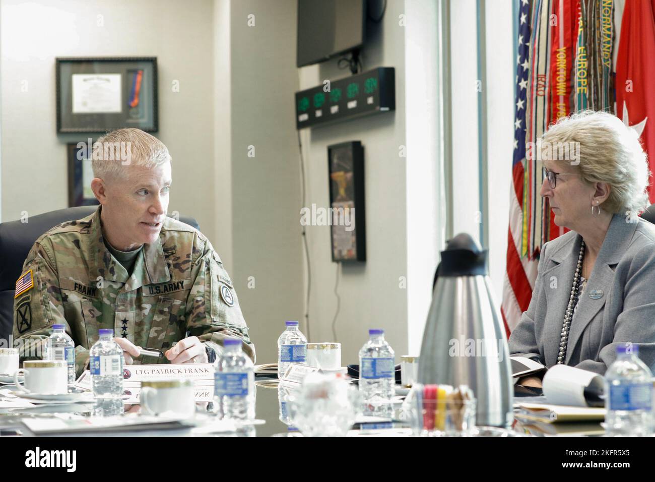 Lt. Gen. Patrick Frank, U.S. Army Central Commanding General, meets ...