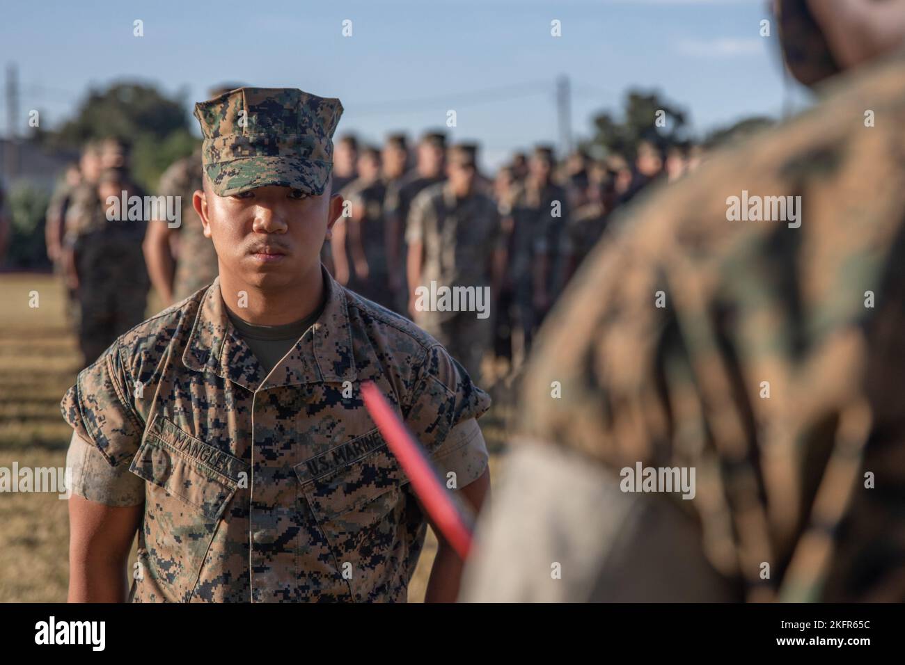 U.S. Marine Cpl. Vincent J. Mangle, an administrative clerk with ...
