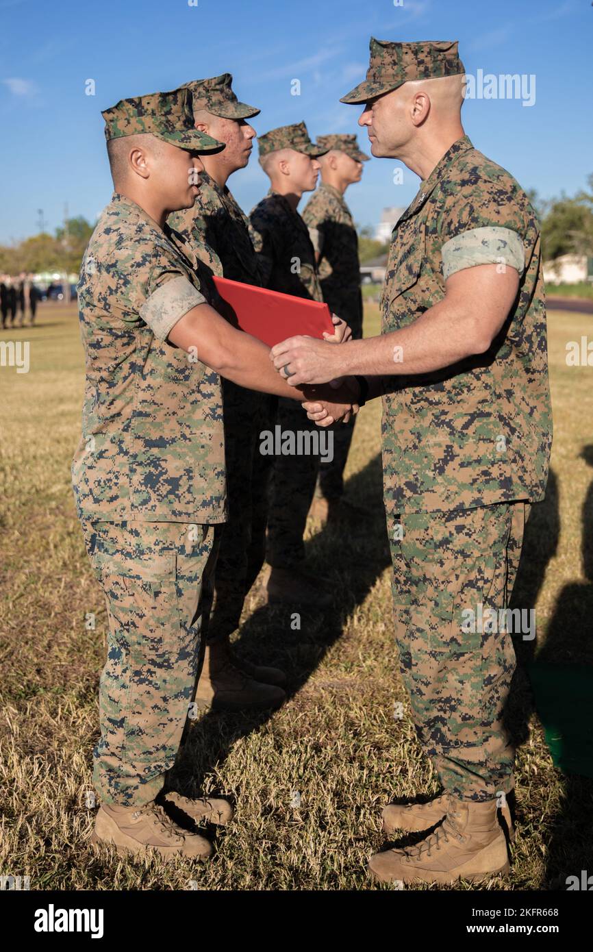 U.S. Marine Cpl. Vincent J. Mangle, an administrative clerk with ...