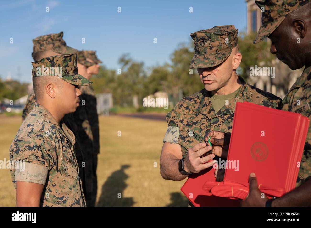 U.S. Marine Cpl. Vincent J. Mangle, an administrative clerk with ...
