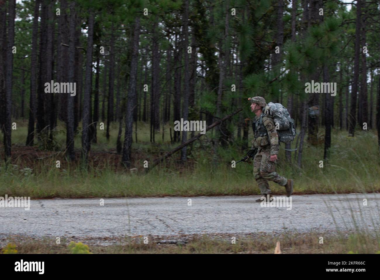 A competitor in the Army’s first-ever Best Squad Competition nears the ...