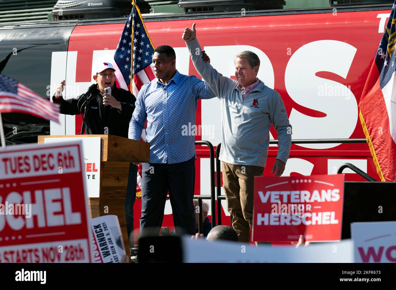 Smyrna, Georgia, USA. 19th Nov, 2022. Republican Senate candidate ...
