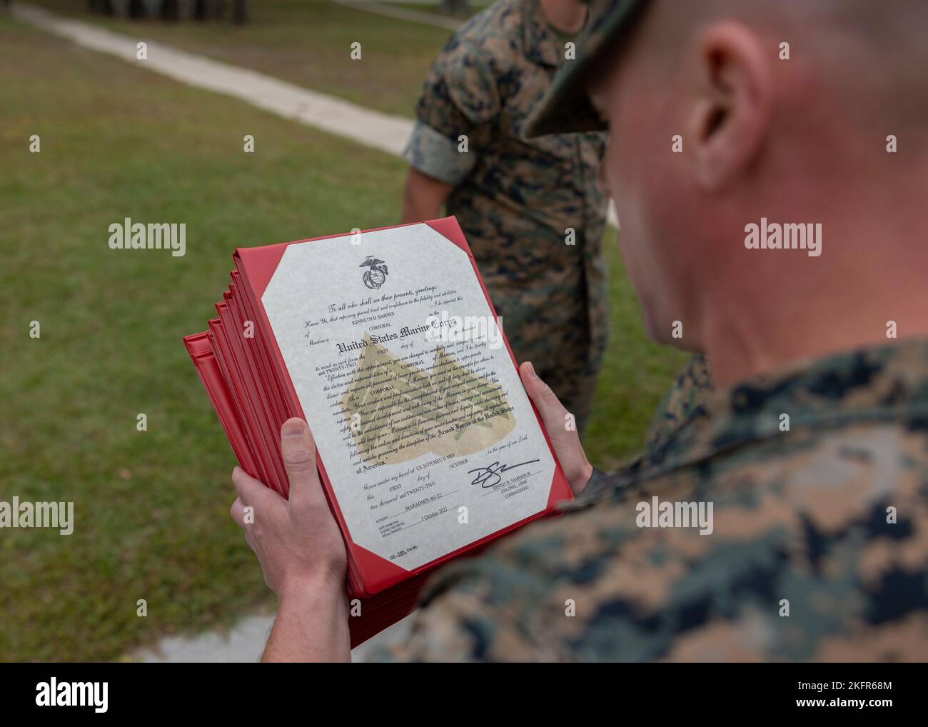 U.S. Marine Corps Sgt. Maj. James Horr, sergeant major of the 26th ...