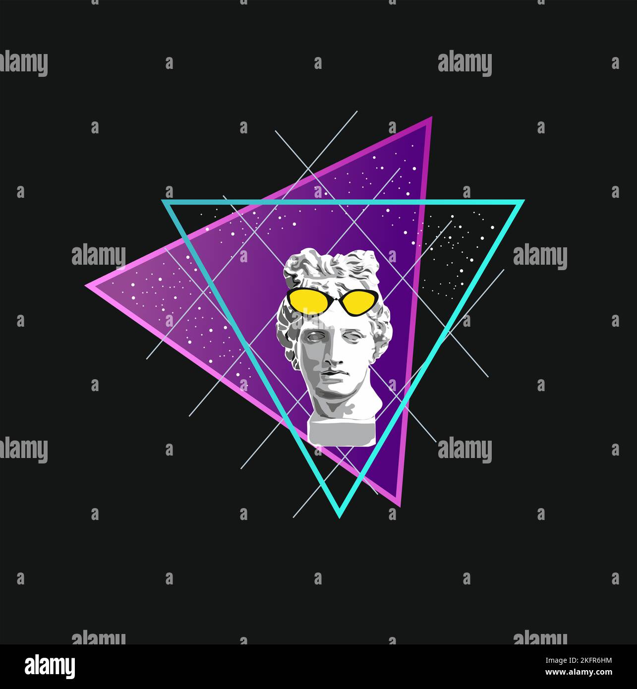 Statue in middle Stock Vector Images - Alamy