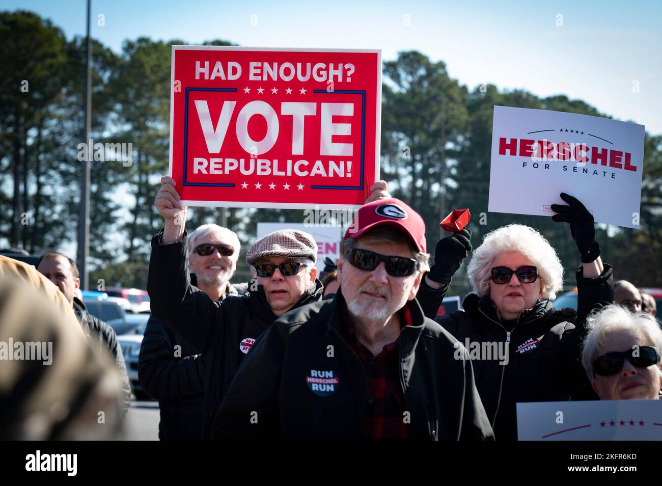 Smyrna, Georgia, USA. 19th Nov, 2022. Republican Senate candidate ...