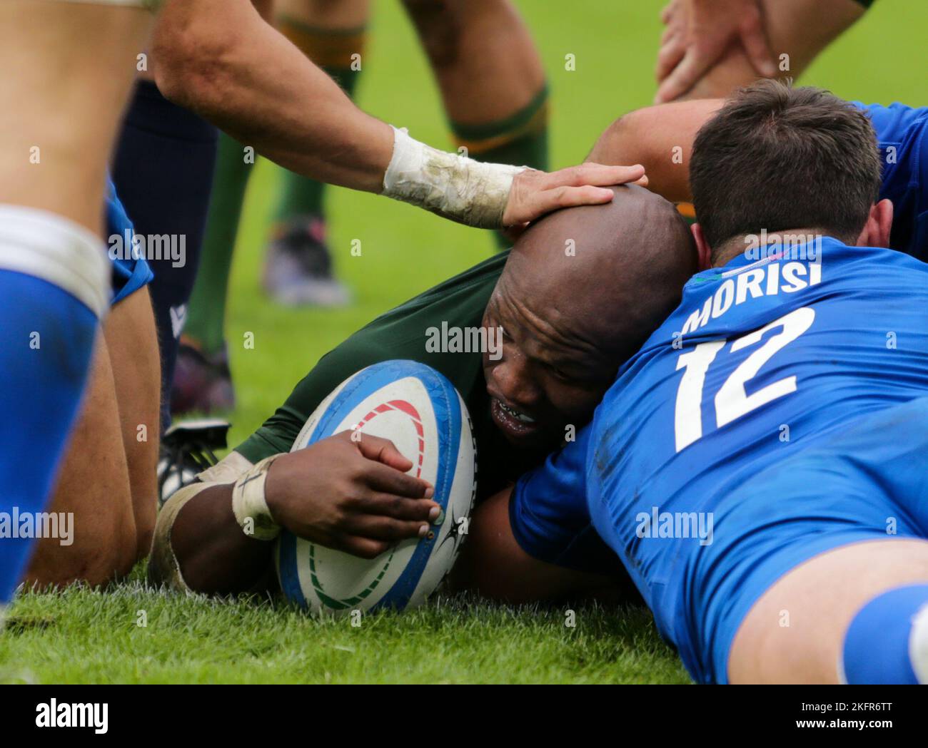Genova, Italy, 19/11/2022, Bongi Mbonambi of South Africa during the ...