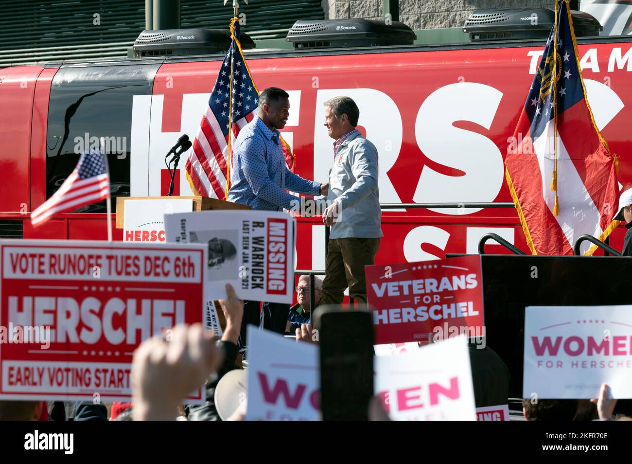 Smyrna, Georgia, USA. 19th Nov, 2022. Republican Senate candidate ...