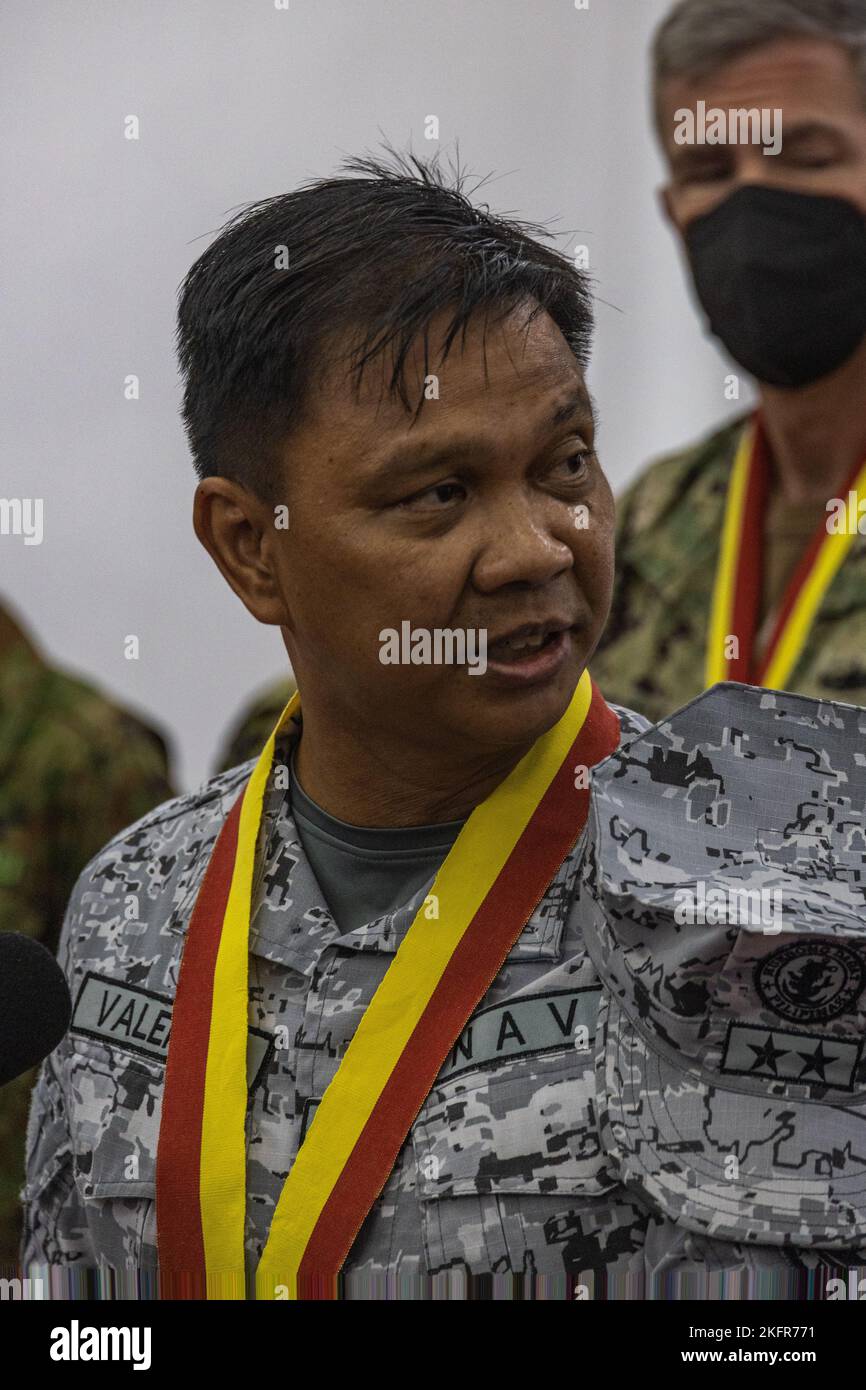 Philippine Navy Rear Adm Caesar Valencia Acting Flag Officer In