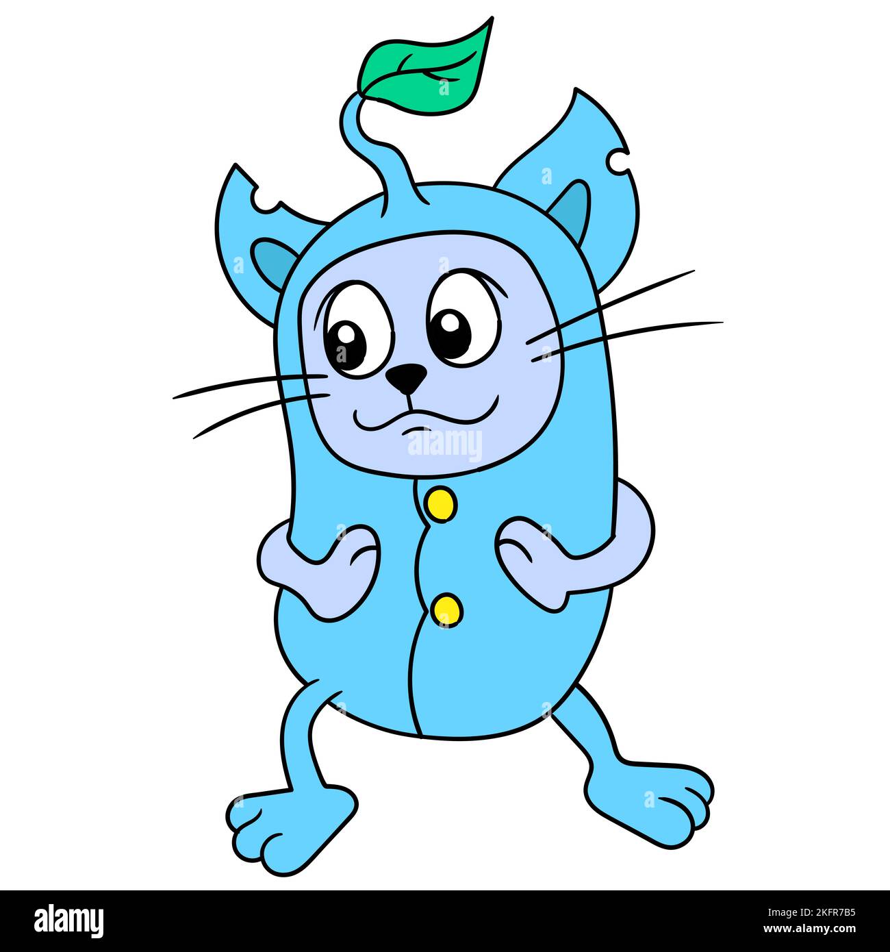 A vector illustration of a cute cartoon character Stock Vector Image ...