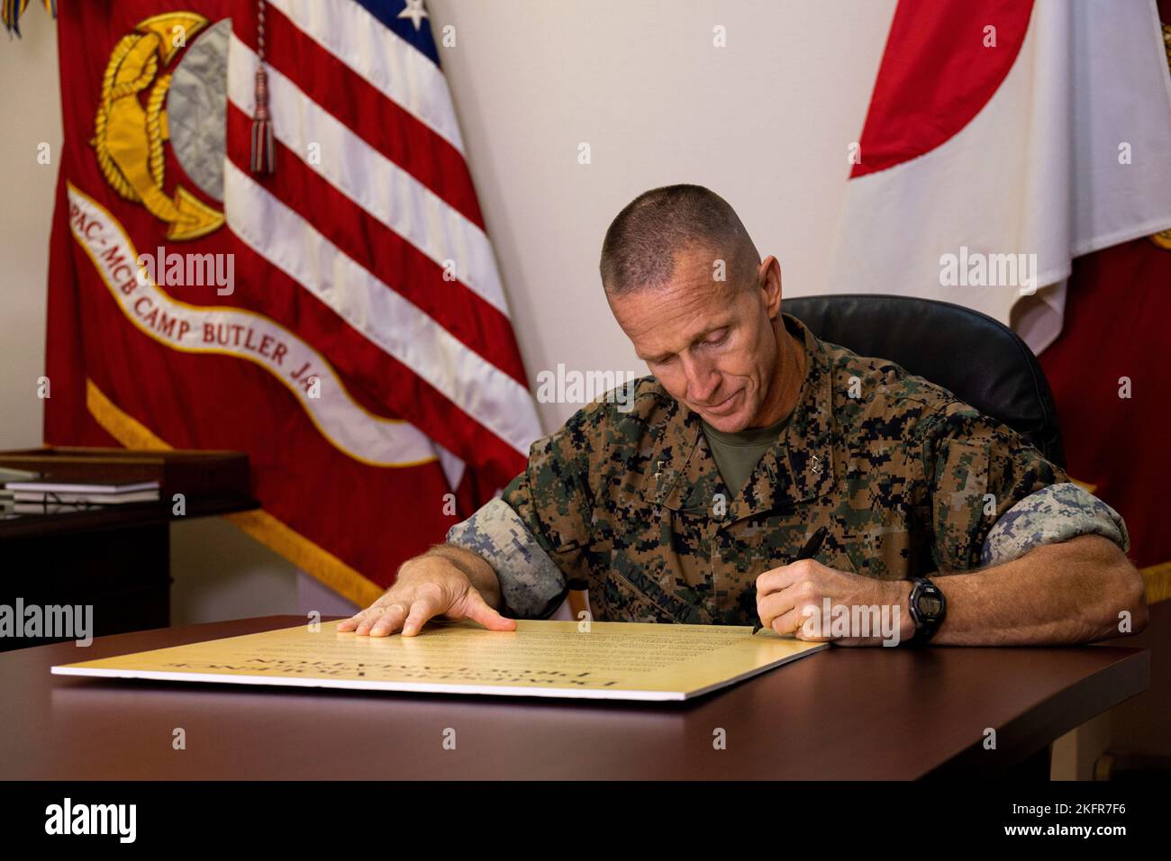 U.S. Marine Corps Maj. Gen. Stephen E. Liszewski, commanding general of ...