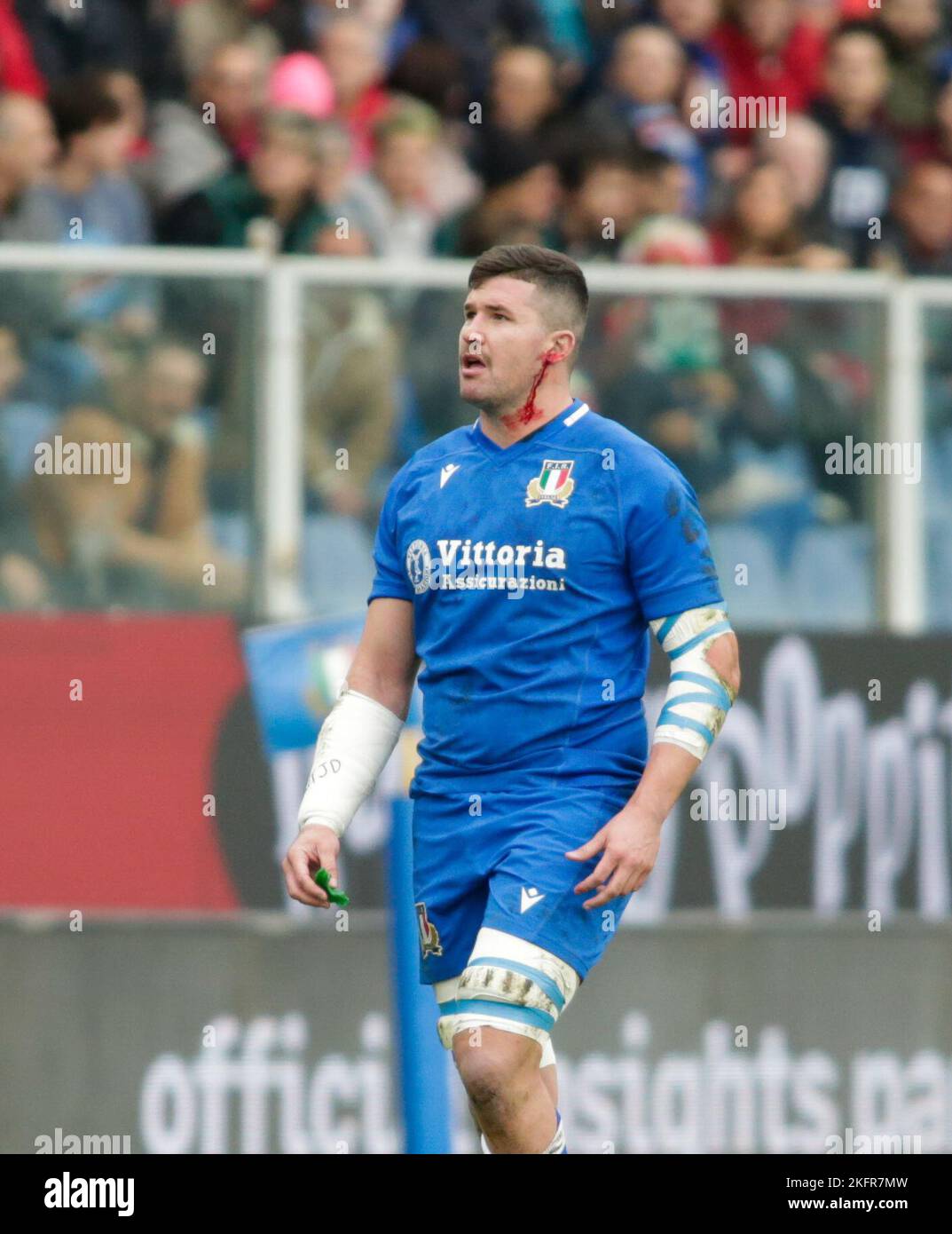 November 19, 2022, Genova, Italy: Sebastian Negri of Italy during the ...