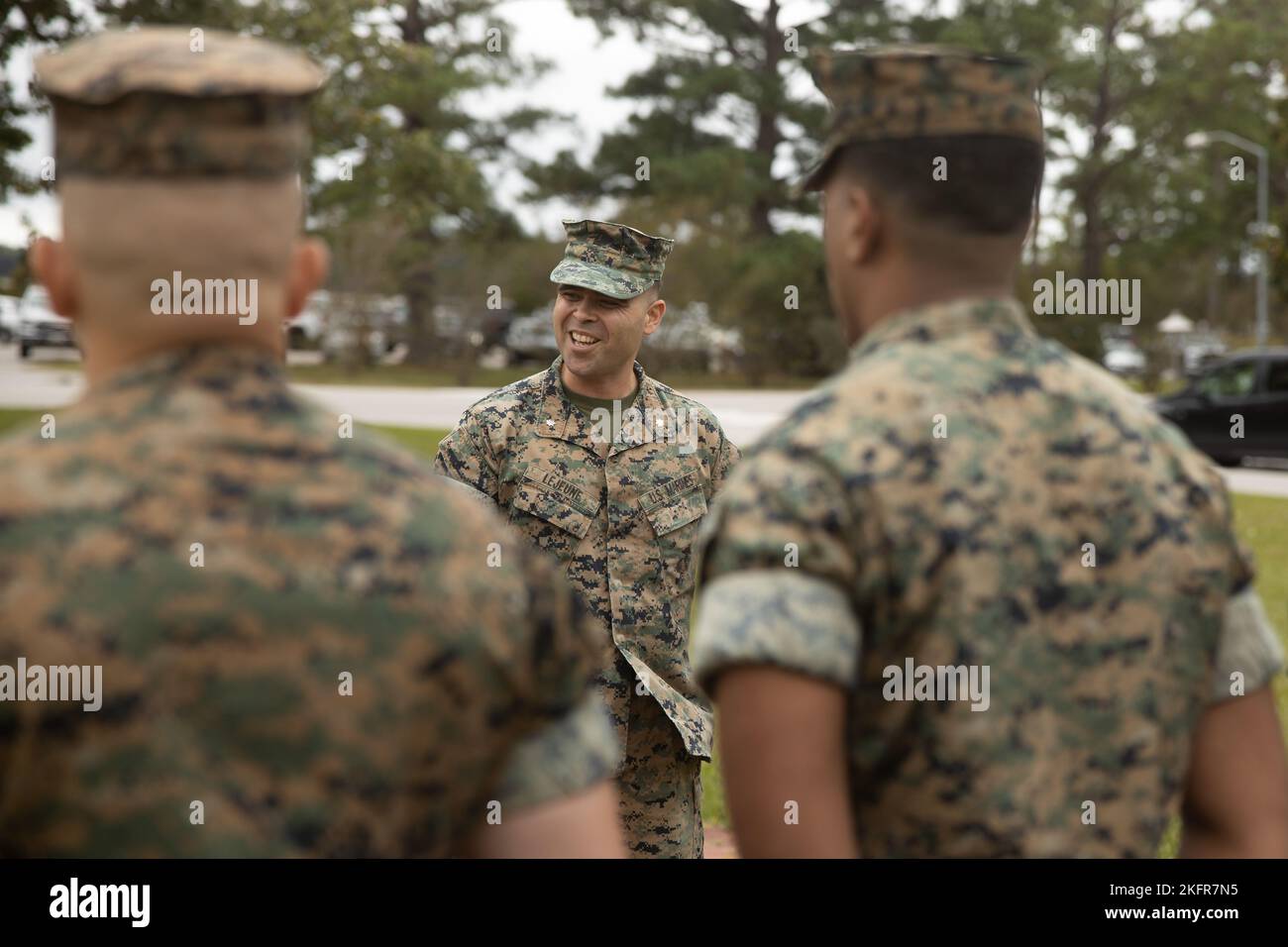 U.S. Marine Corps Lt. Col. Learlin J. Lejeune III, operations officer, 2d Marine Expeditionary ...