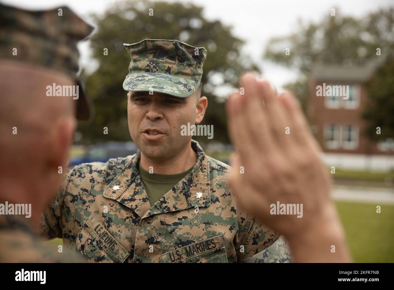 U.S. Marine Corps Lt. Col. Learlin J. Lejeune III, operations officer ...